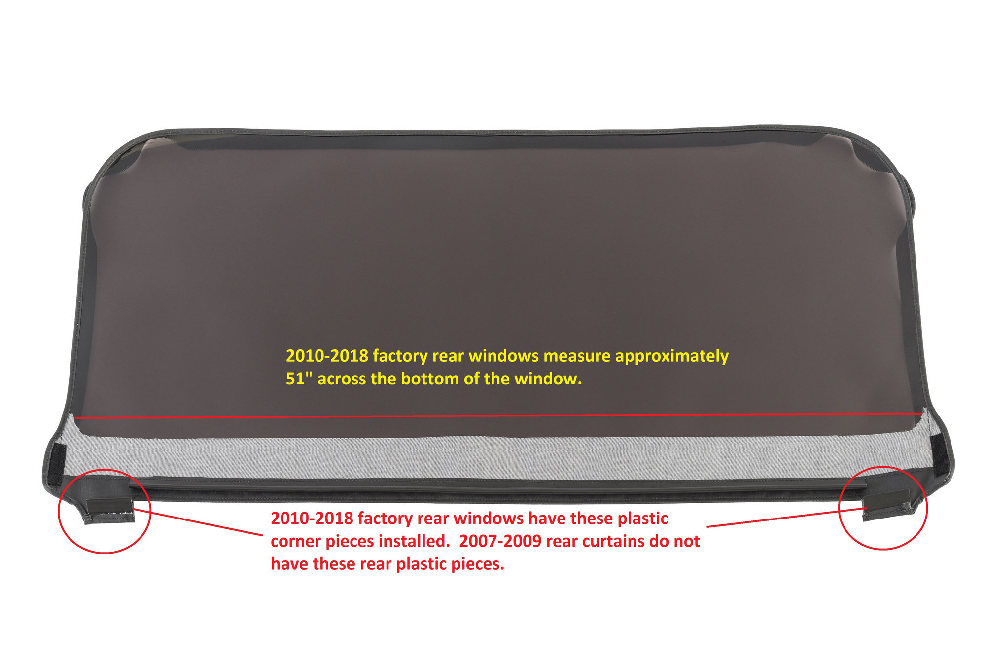 MasterTop Complete Replacement Soft Top Window Kits for 07-18 Jeep ...